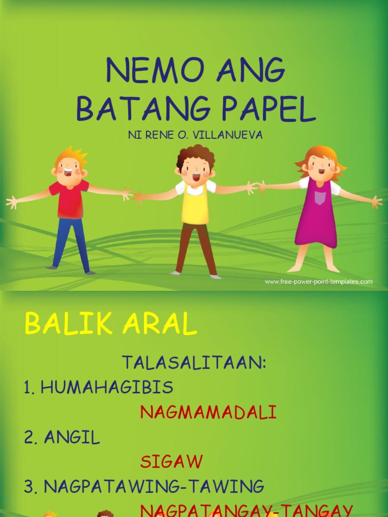 Nemo Ang Batang Papel | PDF