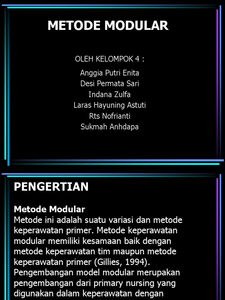 Metode Modular | PDF | Karier & Perkembangan | Pengembangan Diri