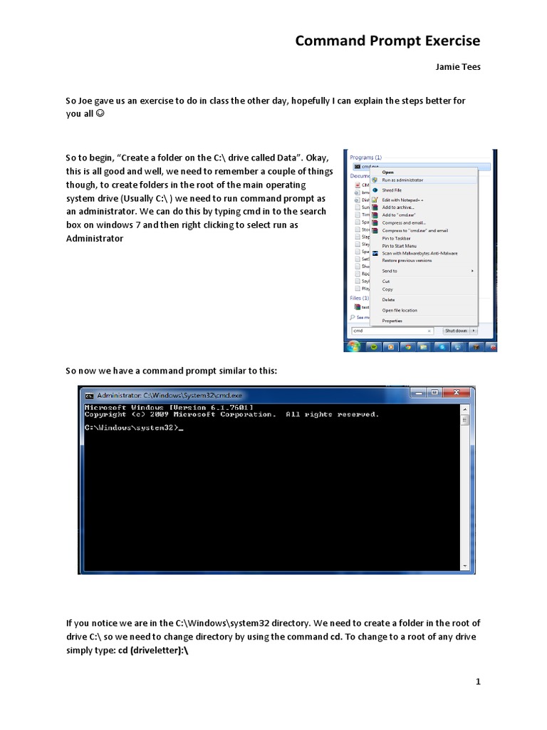 Basic Command Line | PDF | Text File | Computer File