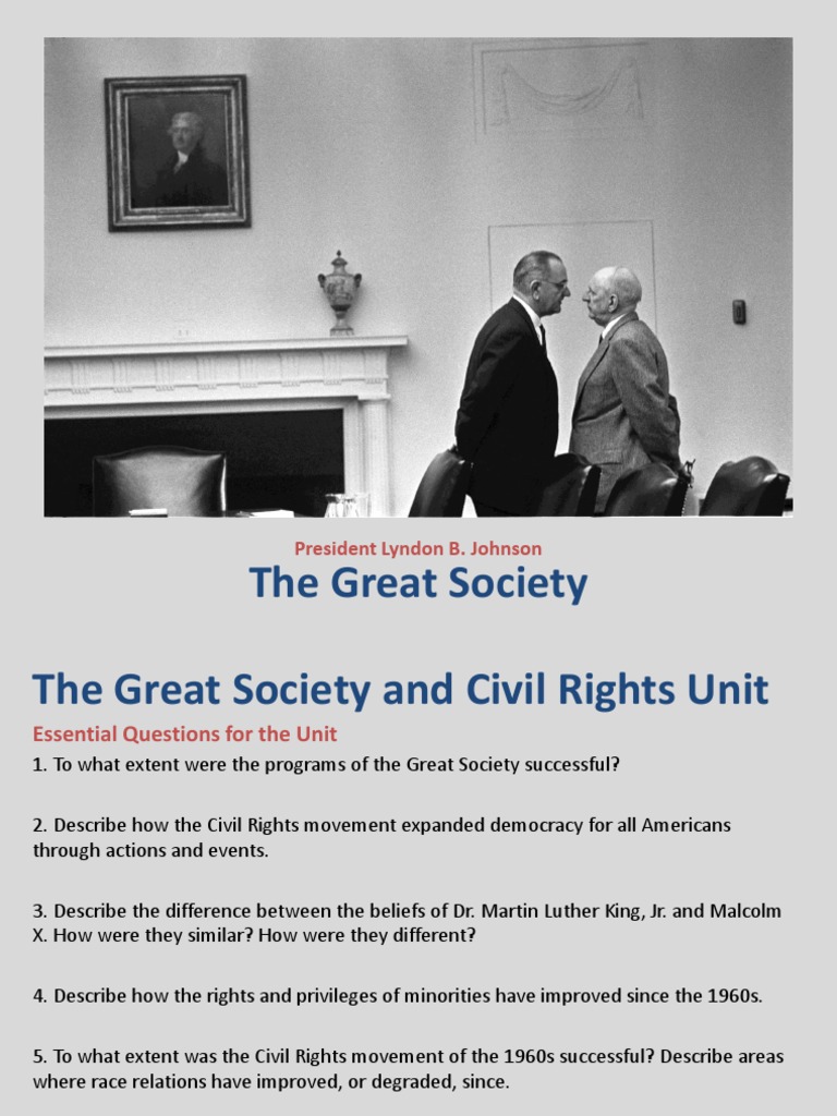 Great Society | PDF | Great Society | Lyndon B. Johnson