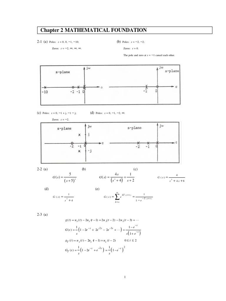 Automatic Control Systems Solutions Manual | PDF | Differential ...