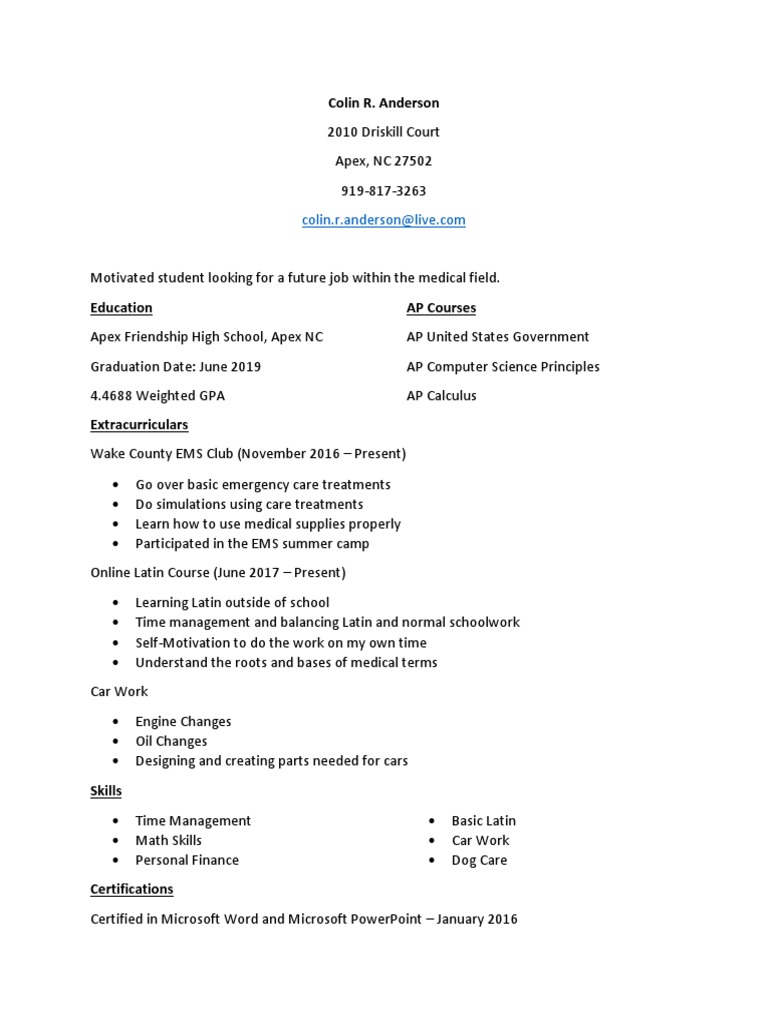 Resume Draft | PDF