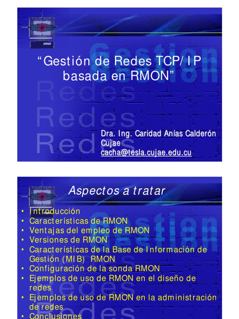 Admin. Redes Rmon | PDF | Enrutador (Computación) | Red de área amplia