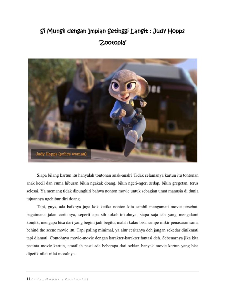 Judy Hopps - Zootopia | PDF