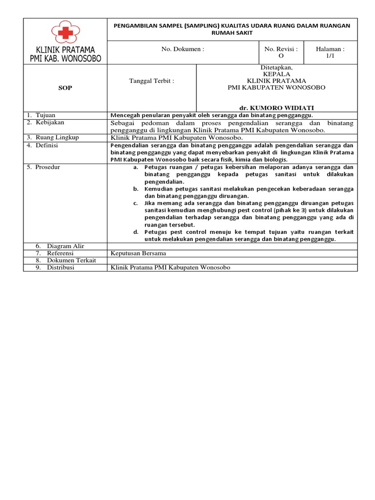 Sop Membersihkan Tumpahan Darah Dan Cairan Tubuh | PDF