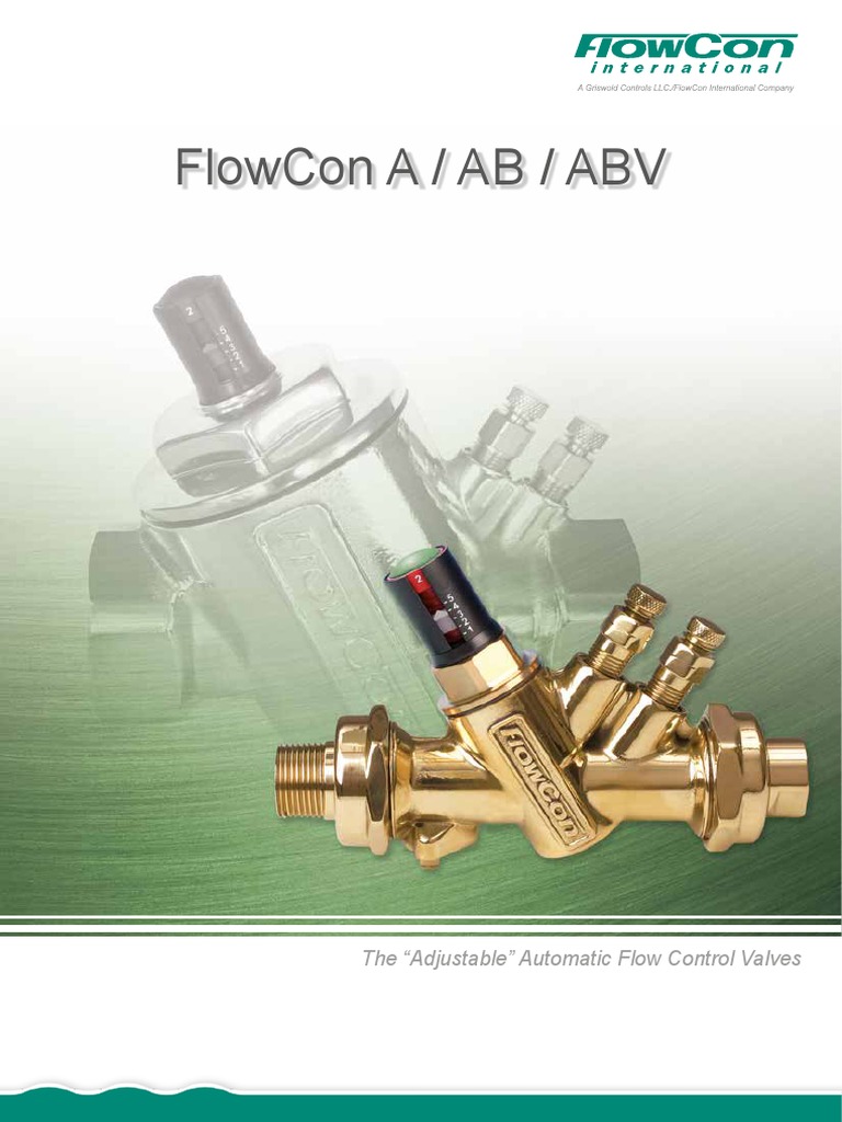 FlowCon A AB ABV Brochure | PDF | Valve | Flow Measurement