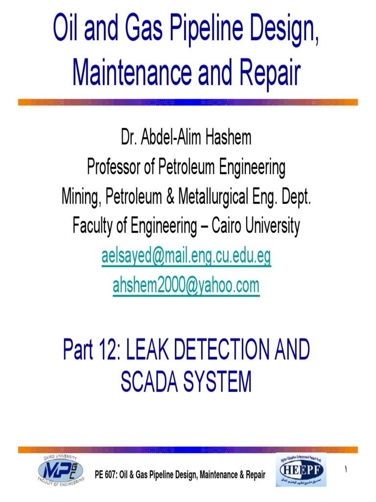 Pipeline Leak Detection Guide | PDF | Scada | Pipeline Transport