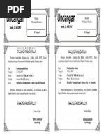 Undangan Sabun | PDF