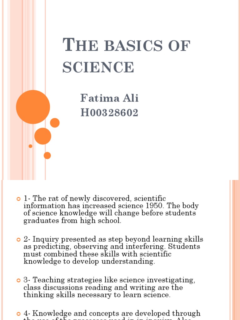 The Basics of Science | PDF