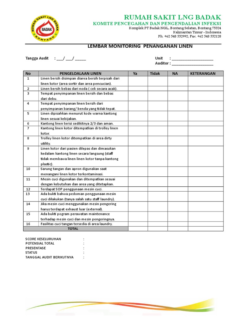 Monitoring Linen | PDF