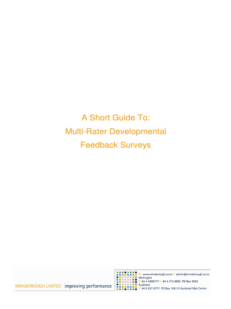 Multi Rater Survey Guide | PDF | Bias | Stereotypes