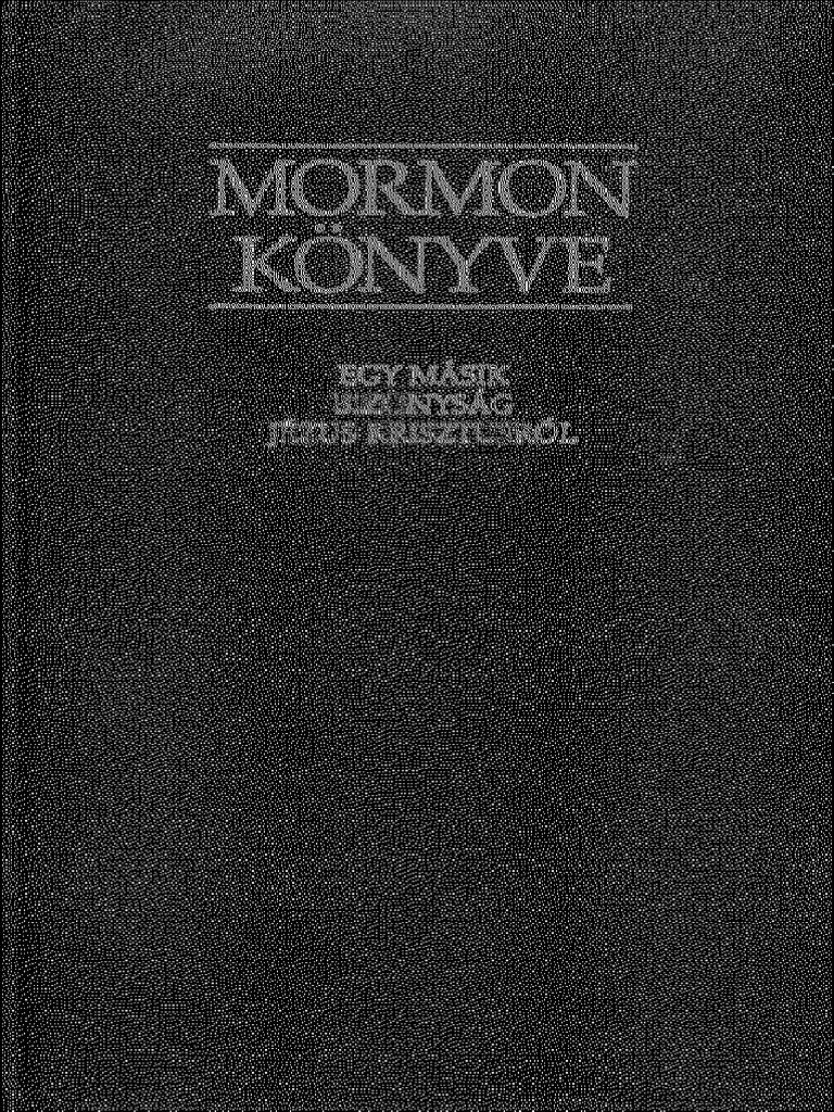 A Mormon Könyve PDF | PDF