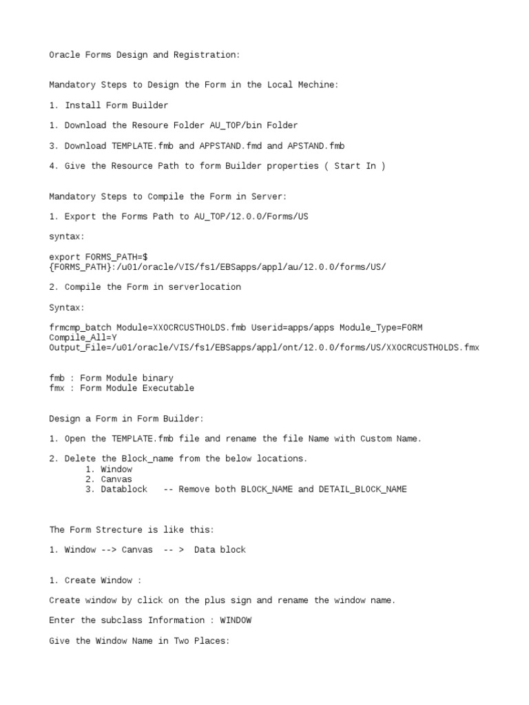 Oracle Forms | Download Free PDF | Computer Programming | Software