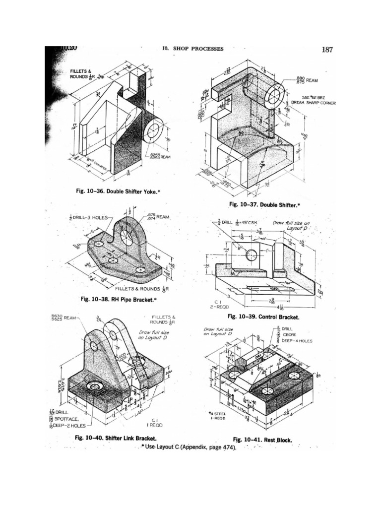 Cad Practice Drawings | PDF