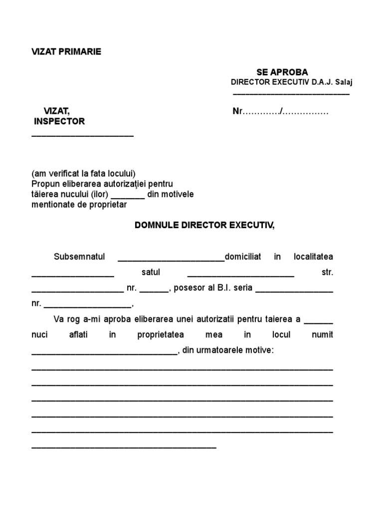 model cerere taiere nuc.doc