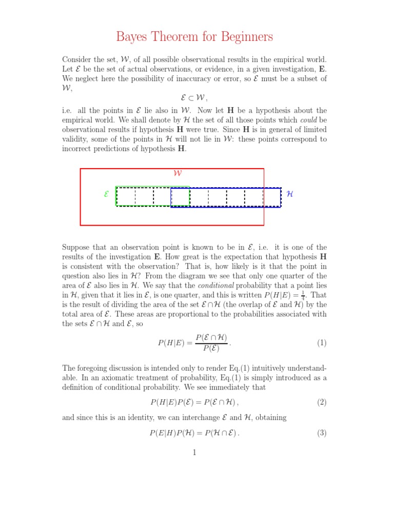 Bayes Theorem Explained Simply | PDF | Probability | Probability Theory