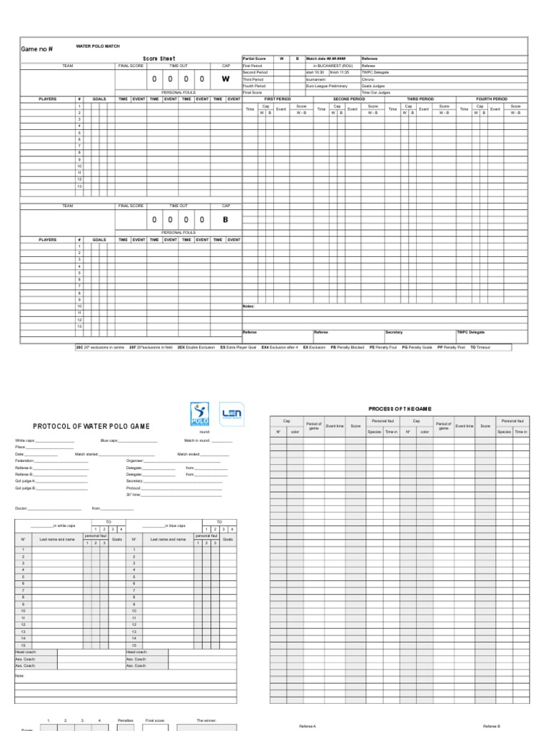 WP Game Sheet | PDF | Sports | Leisure