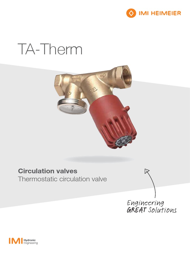 TA-Therm EN Low | PDF | Water Heating | Valve