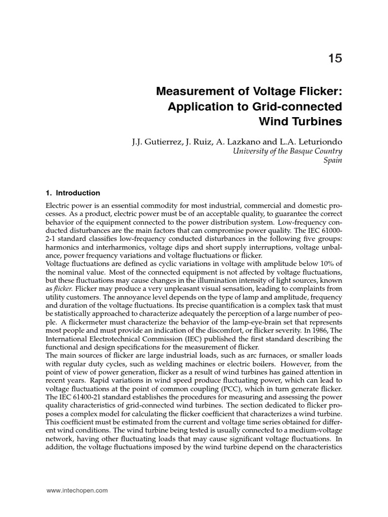 Measurement of Voltage Flicker 9948 | PDF