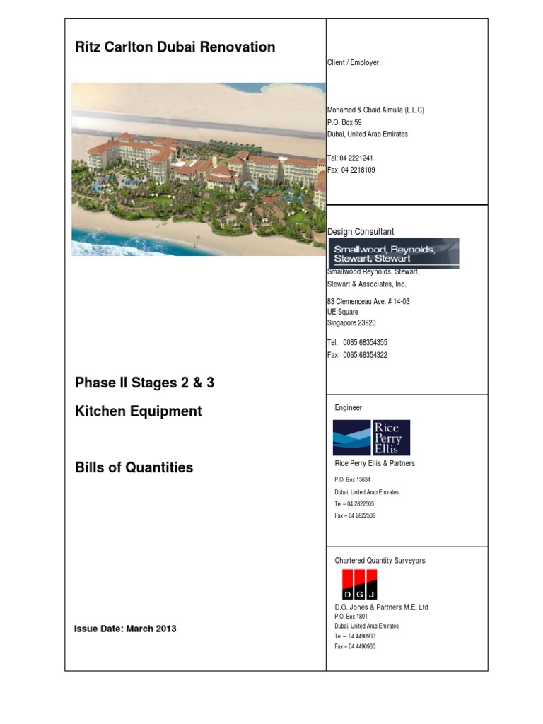 Kitchen Equipment Boq PDF | PDF | Duct (Flow) | Concrete