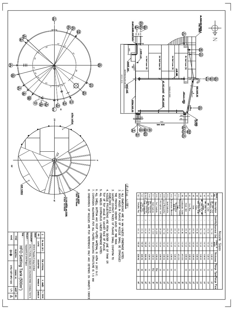 500 m3 HFO Settling Tank-Part1 PDF | PDF