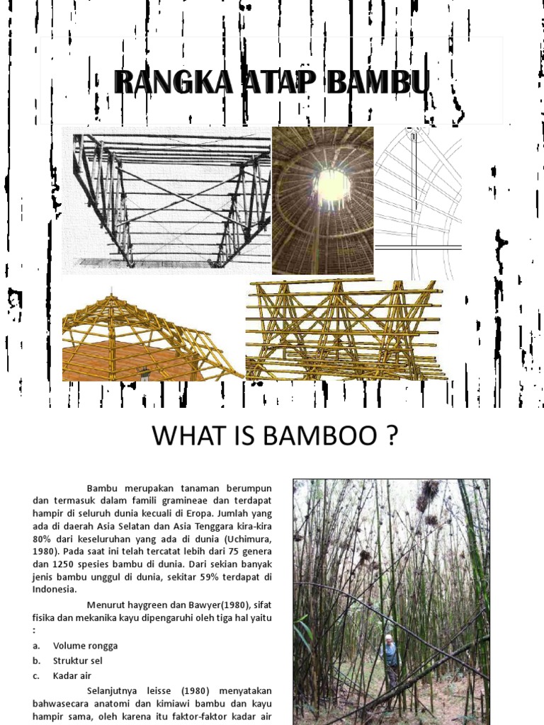 Rangka Atap Bambu | PDF