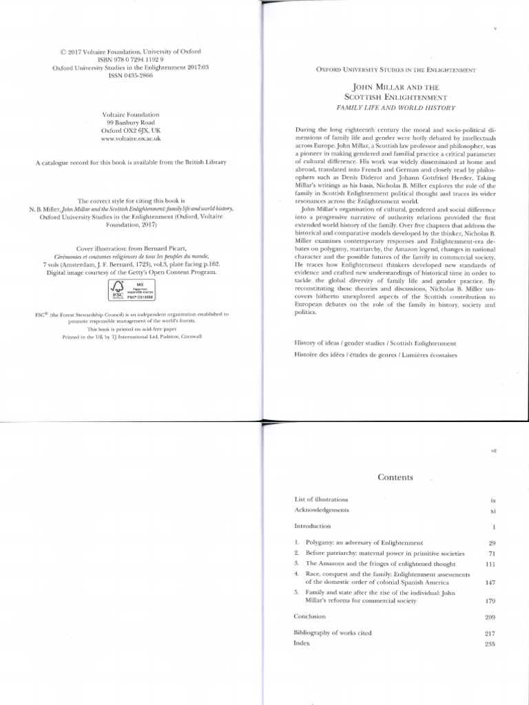 Nicholas B. Miller, - "John Millar and The Scottish Enlightenment ...