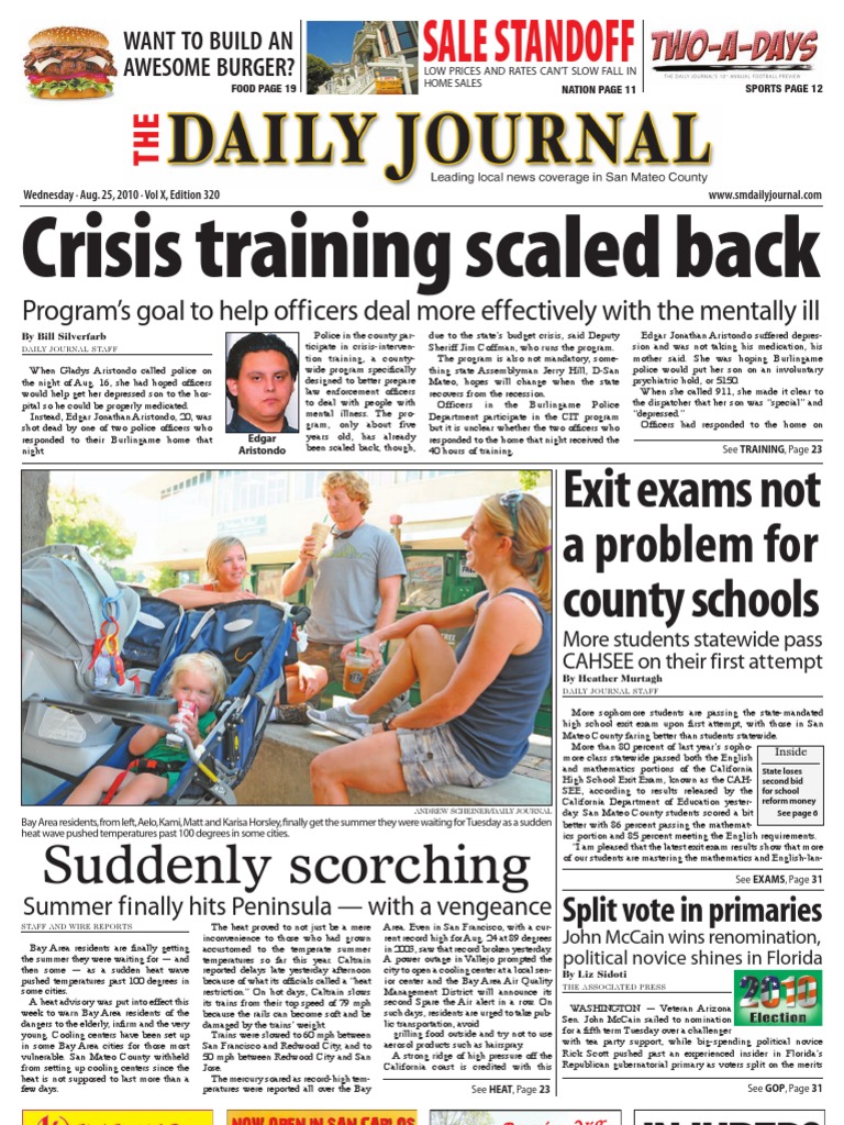 0825 Issue of The Daily Journal | PDF | San Francisco Bay Area