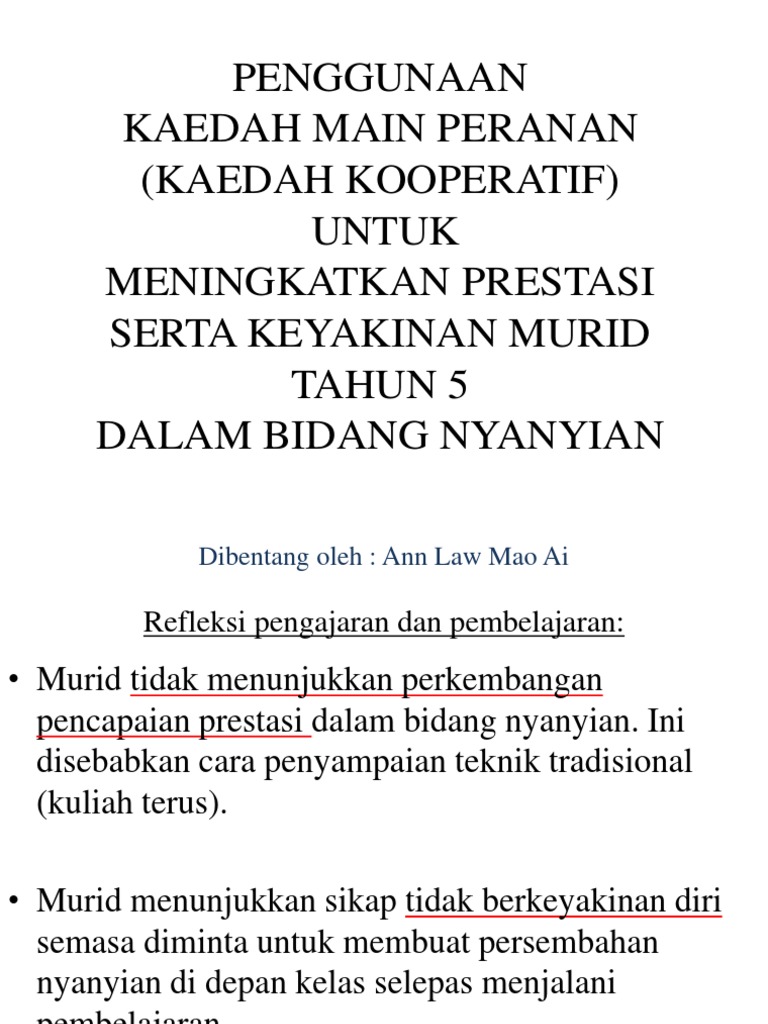 Contoh Slaid Pembentangan Viva | PDF