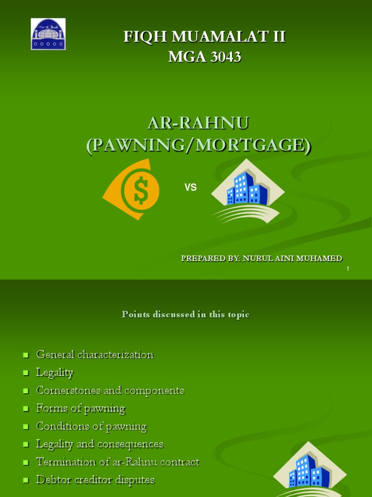Ar Rahnu | PDF | Debt | Pawnbroker