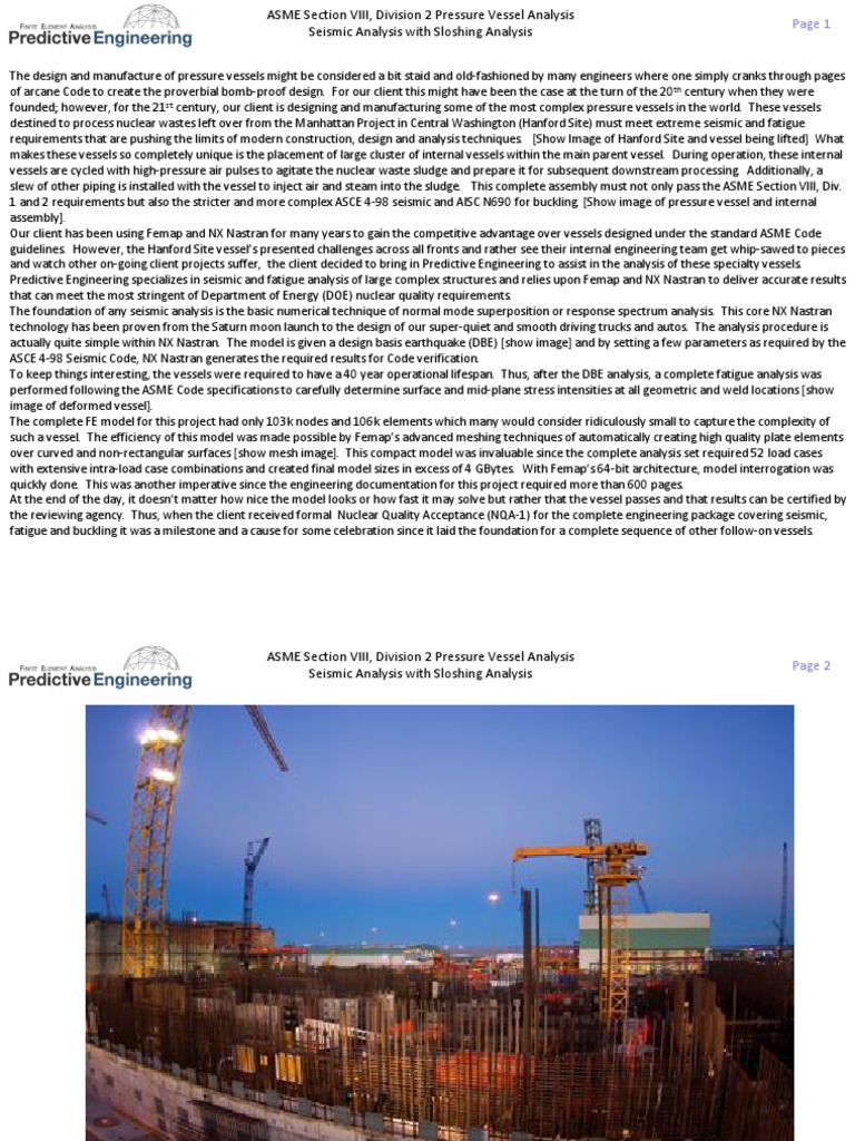 Advances In Asme Section Viii Division 2 Pressure Vessel Design And