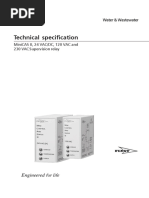 Minicas: Minicas Ii - Technical Data: Description | PDF | Relay | Switch