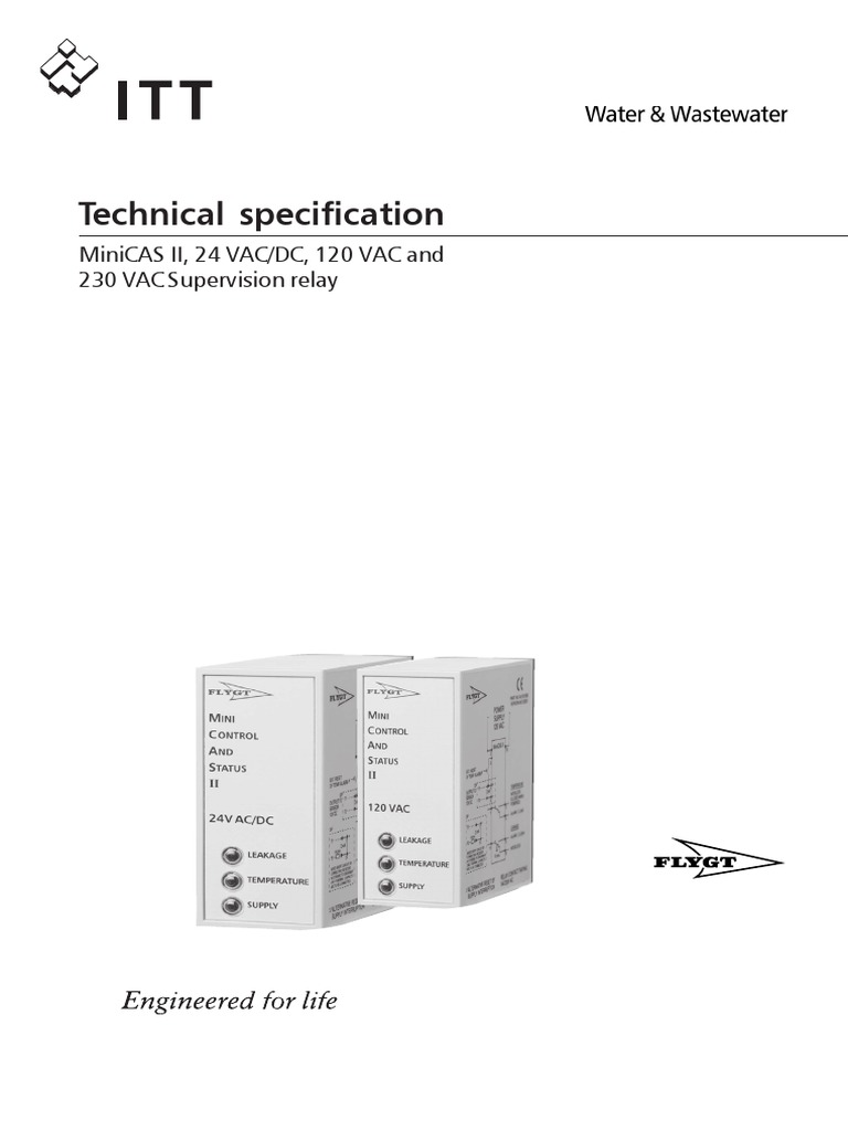 Flygt - Minicas II | PDF | Relay | Switch
