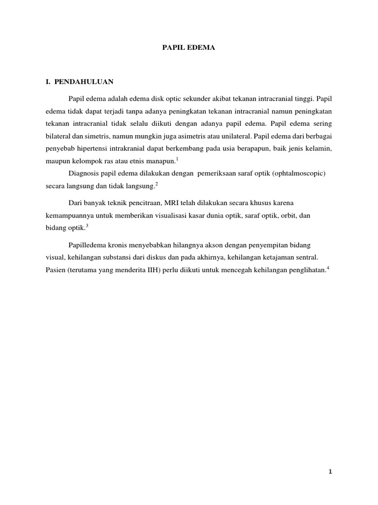Papil Edema | PDF | Pengembangan Diri