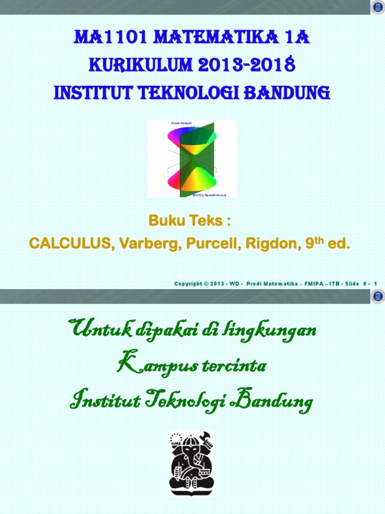 MA1101 Matematika 1A ALL | PDF