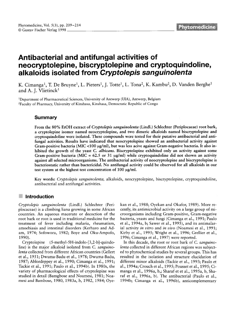 Antibacterial and Antifungal Activities of | PDF | Thin Layer ...