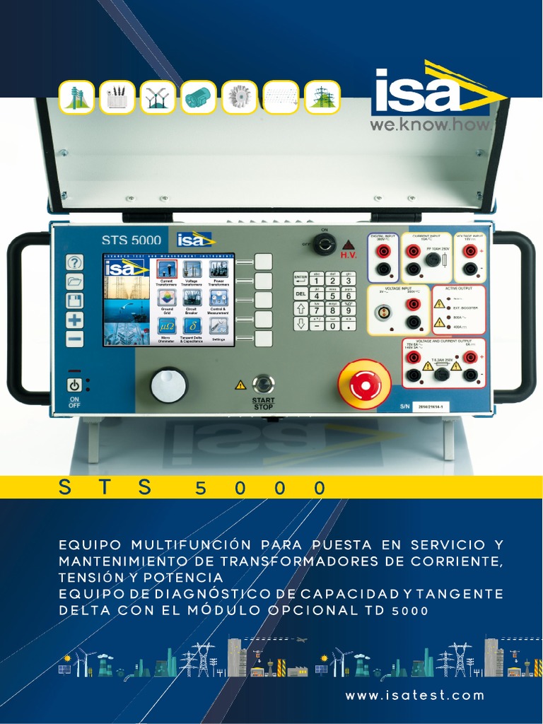 Sts 5000 | PDF | Transformador | Impedancia eléctrica