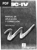 Manual de Aplicación Wisc IV Completo | PDF