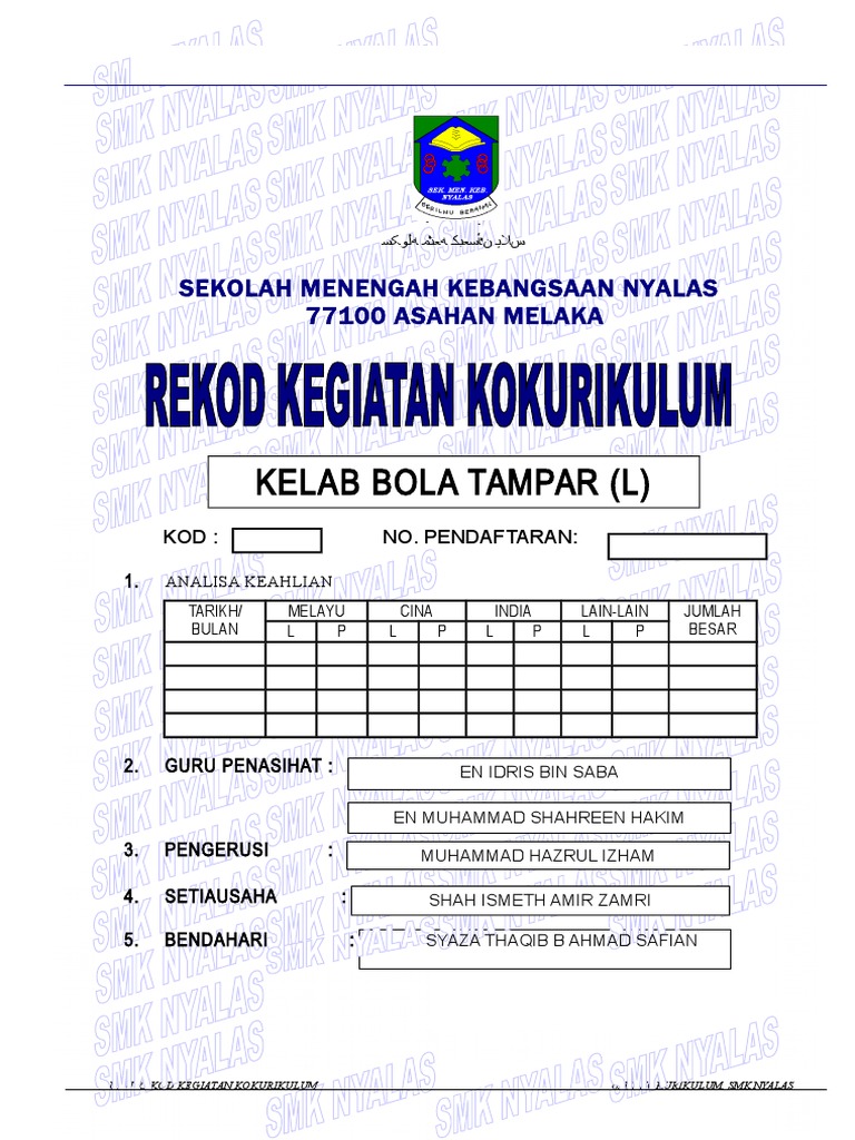 Buku Rekod Kegiatan Koku Unit-Unit Koku Ben15ok | PDF