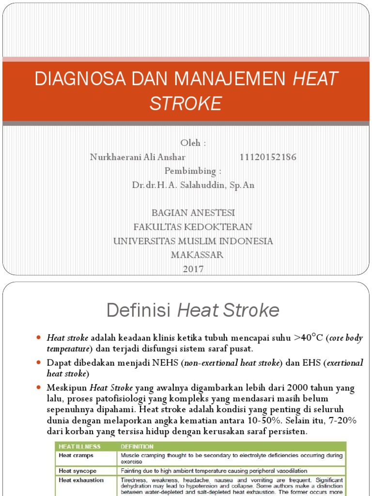 Manajemen Heat Stroke dan Pengobatannya | PDF | Pengembangan Diri