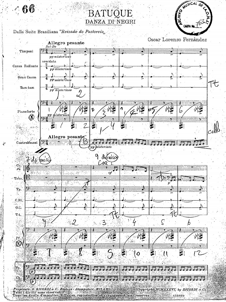 Batuque SCORE | PDF