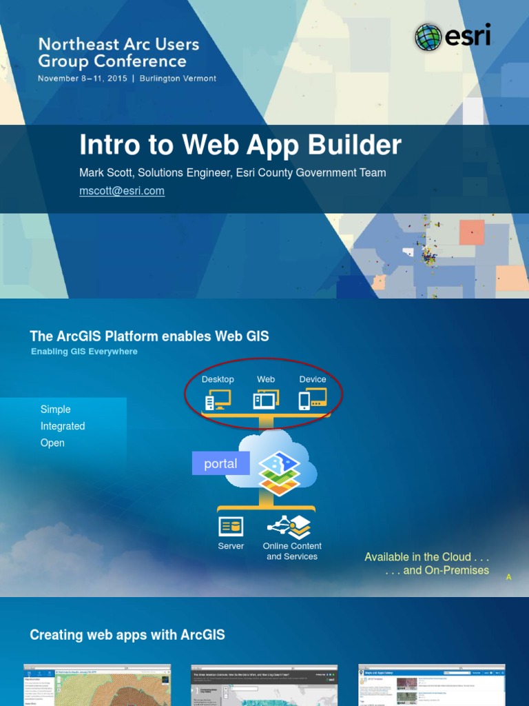 Webapp Builder Intro Pdf Arc Gis Web Application