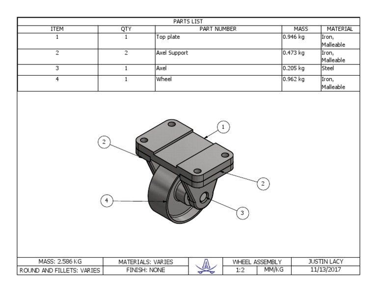 Wheel Assembly Ortho | PDF
