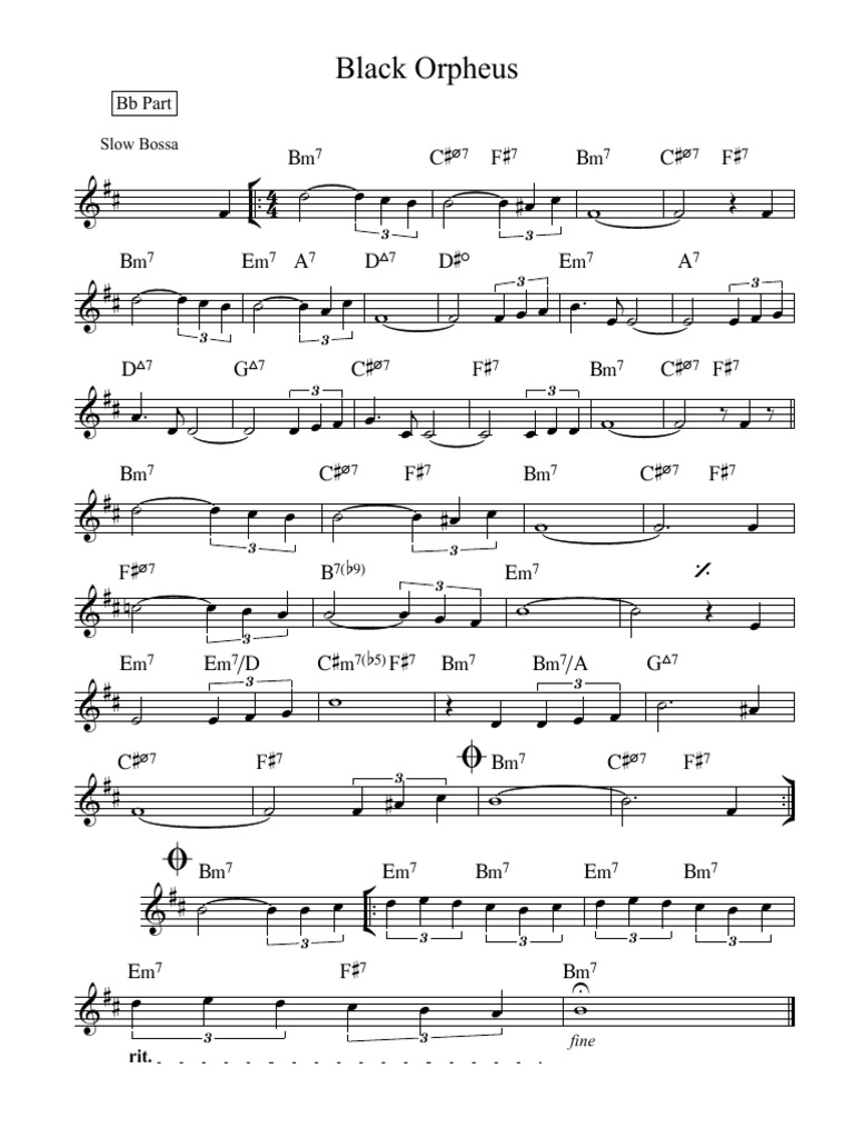 Black Orpheus BB Part | PDF
