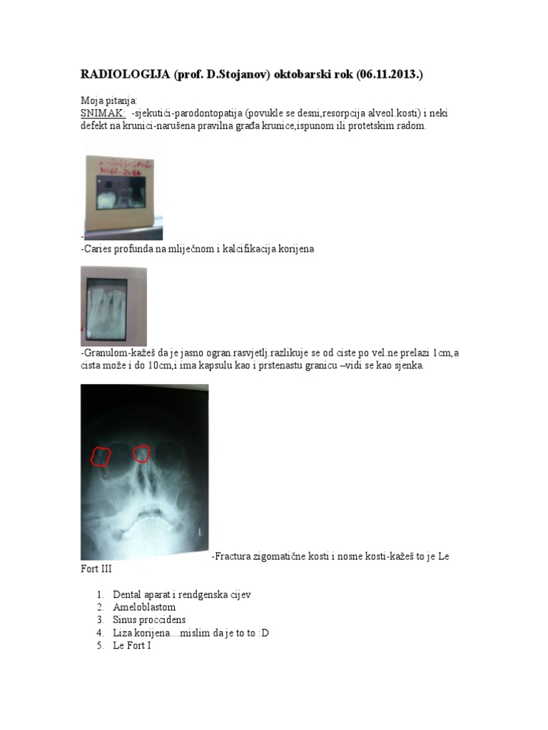 RADIOLOGIJA Pitanja | PDF
