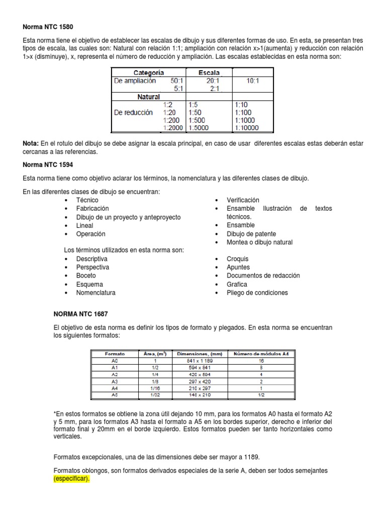 Normas NTC | PDF | Dibujo | Science