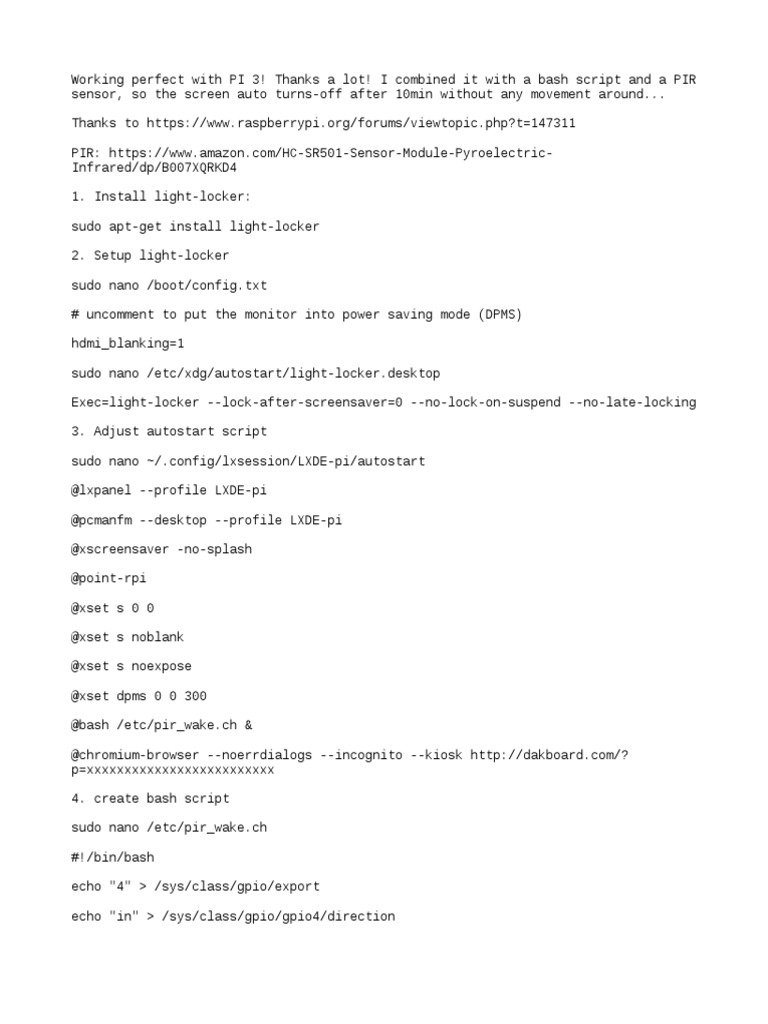 Pi3 Motion Sensor Script Pdf 