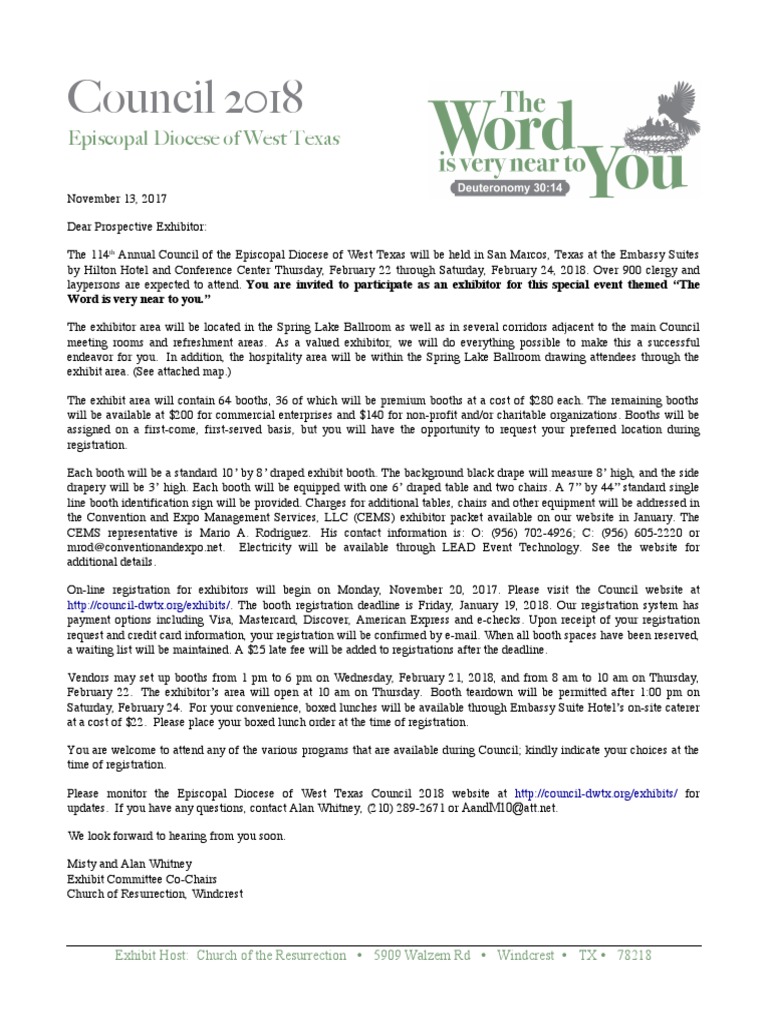 Exhibitor Invitation 2018 With Map | PDF | Payments | Business