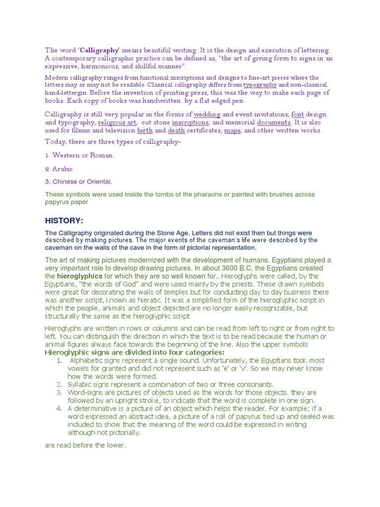 Calligraphy | PDF | Calligraphy | Phoenicia