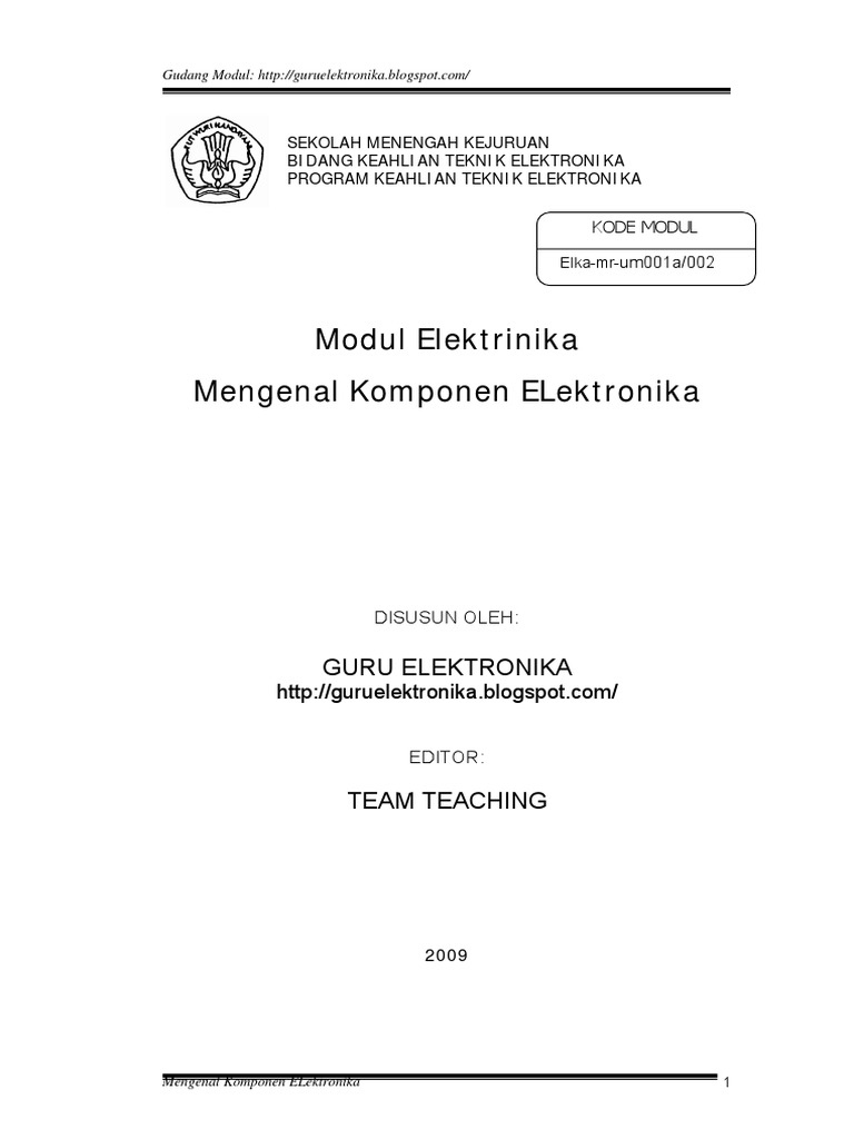 Modul Elektronika 01 PDF | PDF